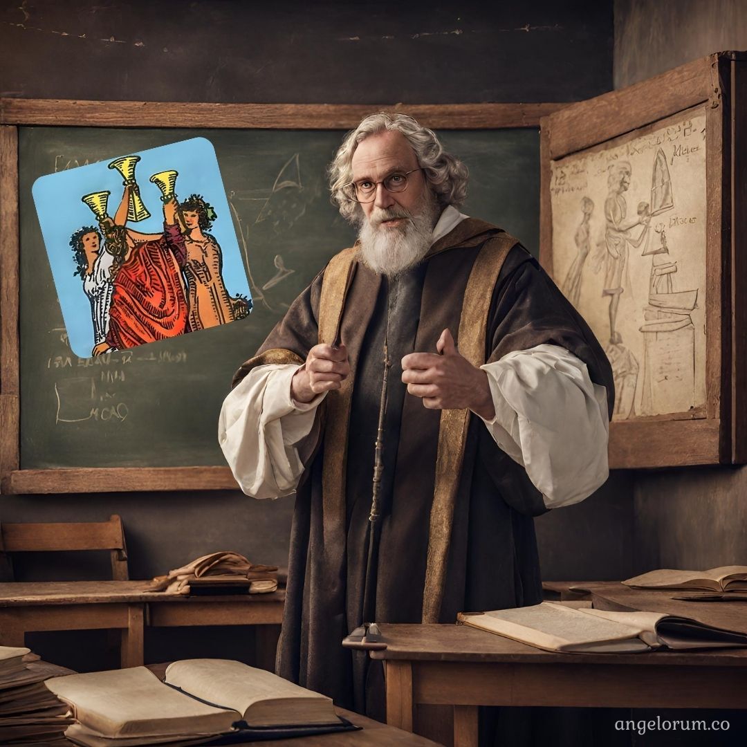 21. Nelkhael Angel of Learning and the 3 of Cups ⋆ Angelorum