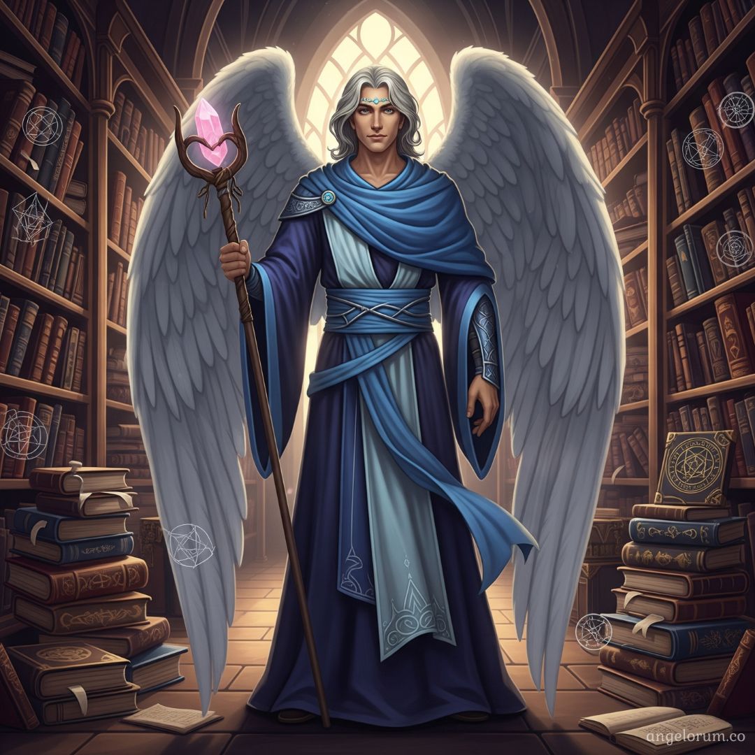 25. Nithaiah Angel of Magic and the 5 of Wands ⋆ Angelorum