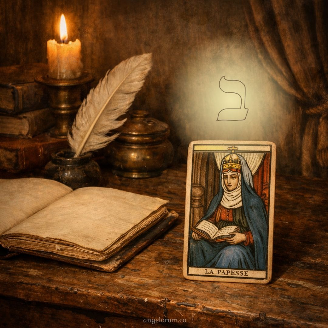 Beth Tarot Tree of Life Correspondences: The Popess & The Magician